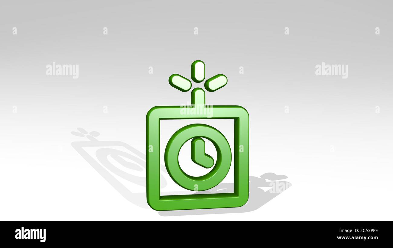 BOMBE EXPLOSIF stand avec ombre. Illustration 3D de la sculpture ...