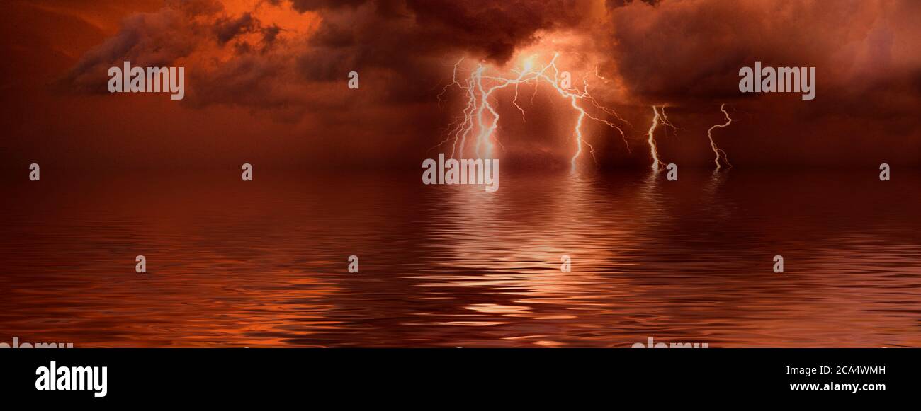 Mer orage Banque de photographies et d’images à haute résolution - Alamy