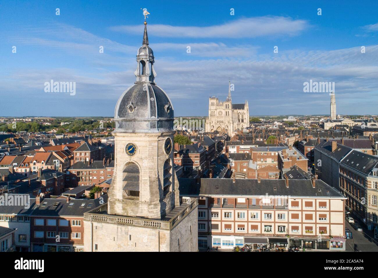 La tour du beffroi de France, somme, Amiens, Amiens classée au ...