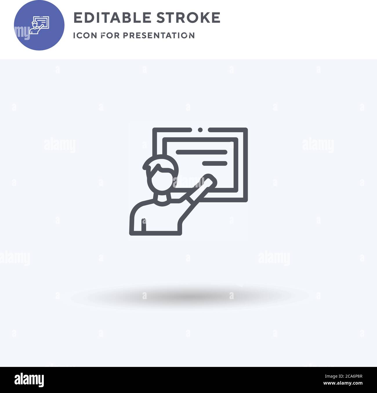 Vecteur d'icône de leçon, signe plat rempli, pictogramme solide isolé ...