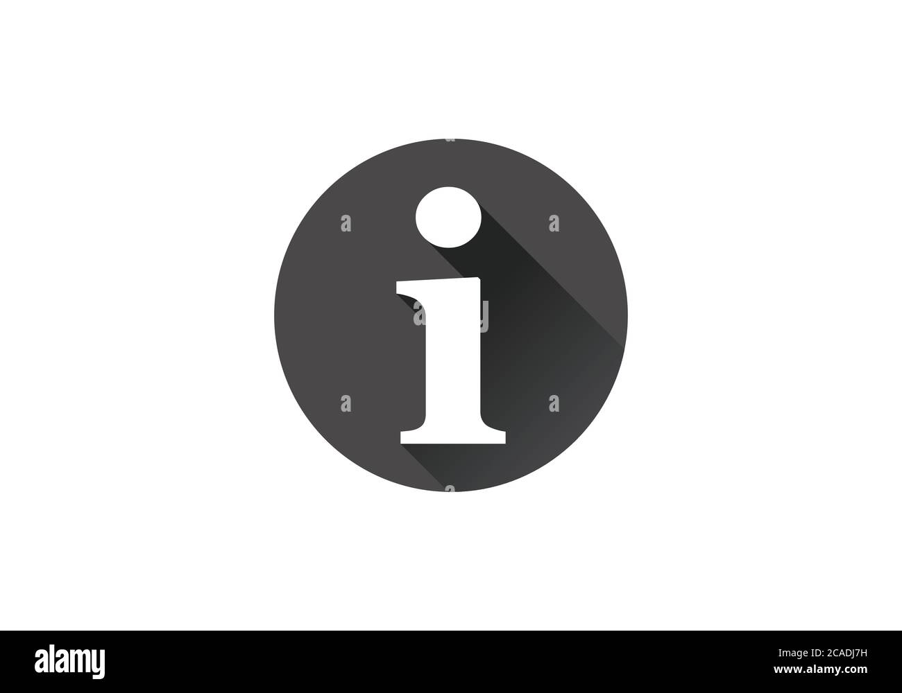 Illustration vectorielle de l'icône d'information. Info symbole simple ...