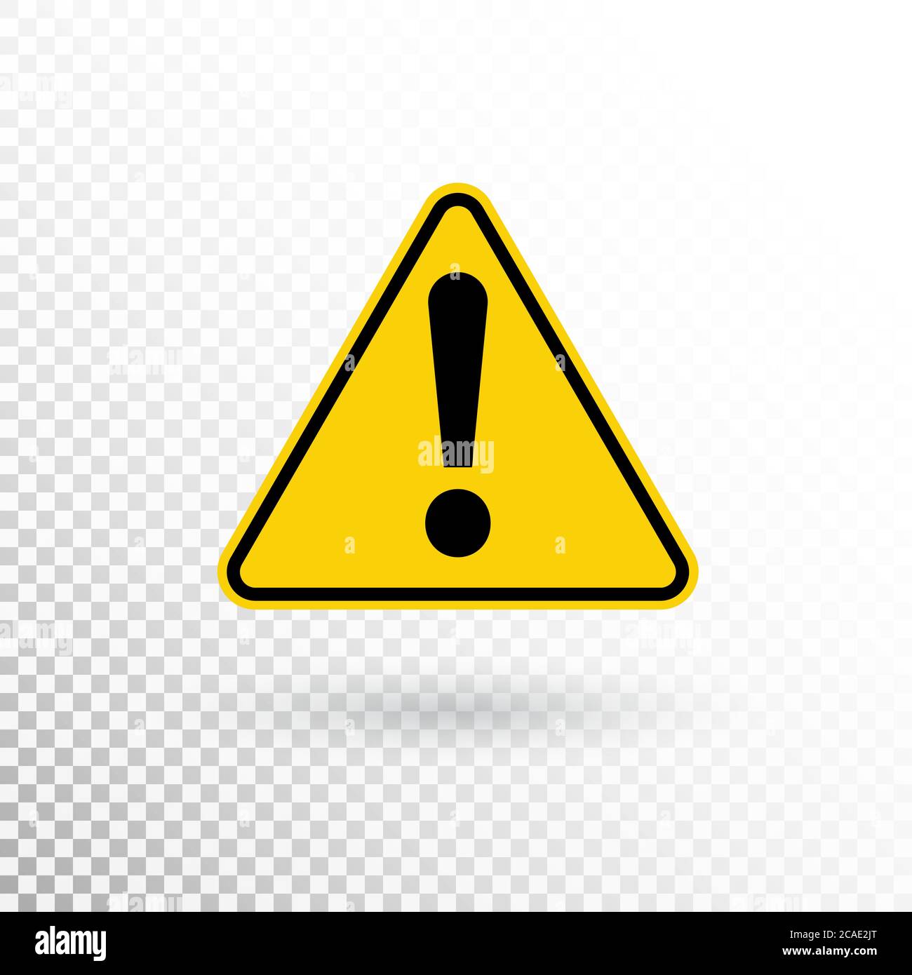 Symbole d'avertissement. Bouton attention. Point d'exclamation rouge ...
