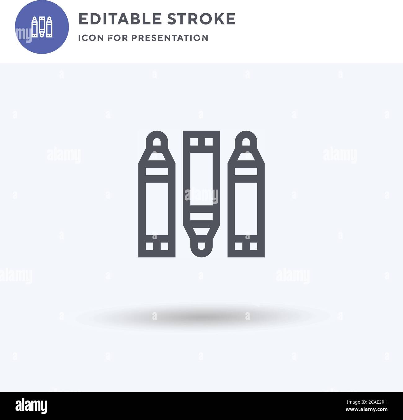 Marqueurs vecteur d'icône, signe plat rempli, pictogramme solide isolé ...