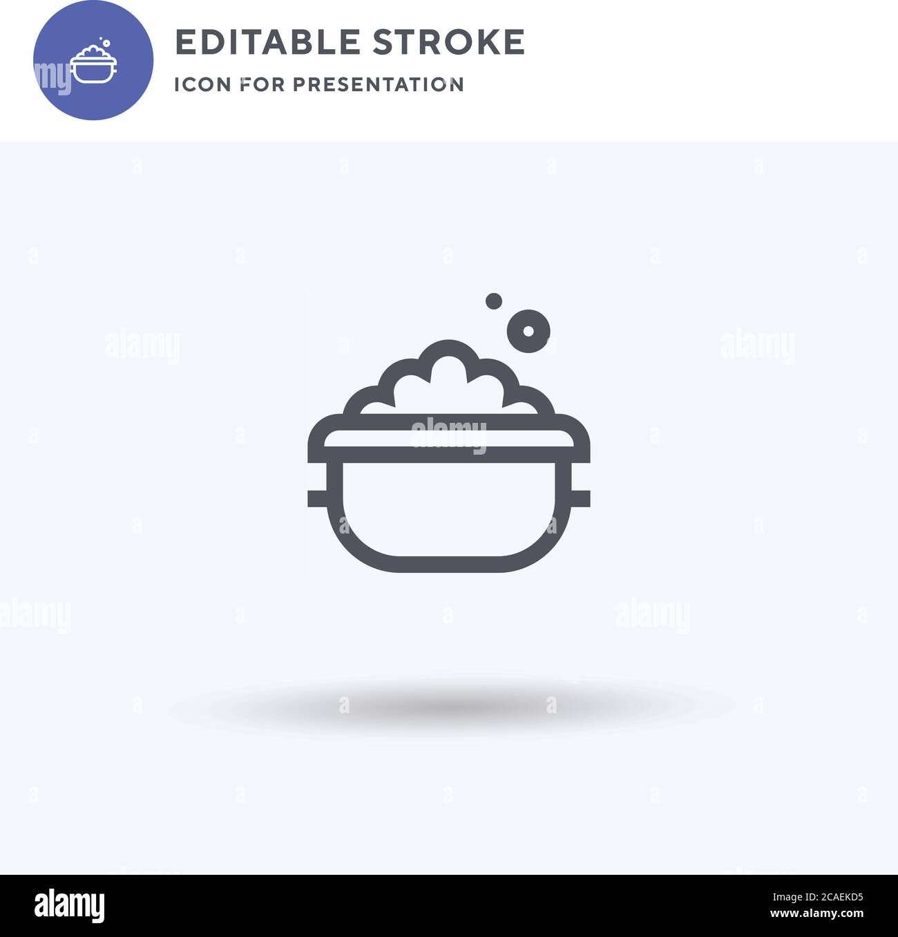 Icône de godet, signe plat rempli, pictogramme solide isolé sur blanc ...