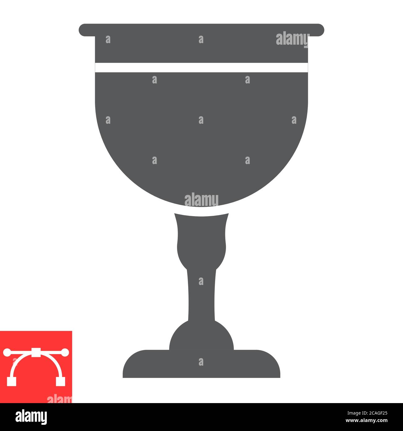 Icône de glyphe juif, rosh hashanah et coupe juive, graphiques ...