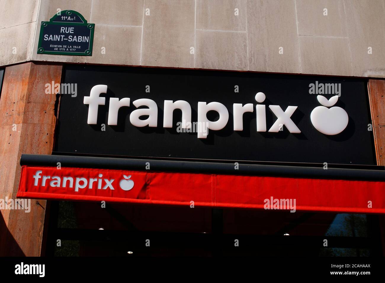 das logo der Marke/ le logo de la marque 'Franprix', Paris, Frankreich ...