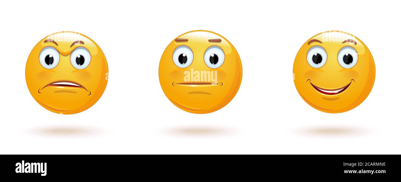 Indifferent emoticon Banque de photographies et d’images à haute ...