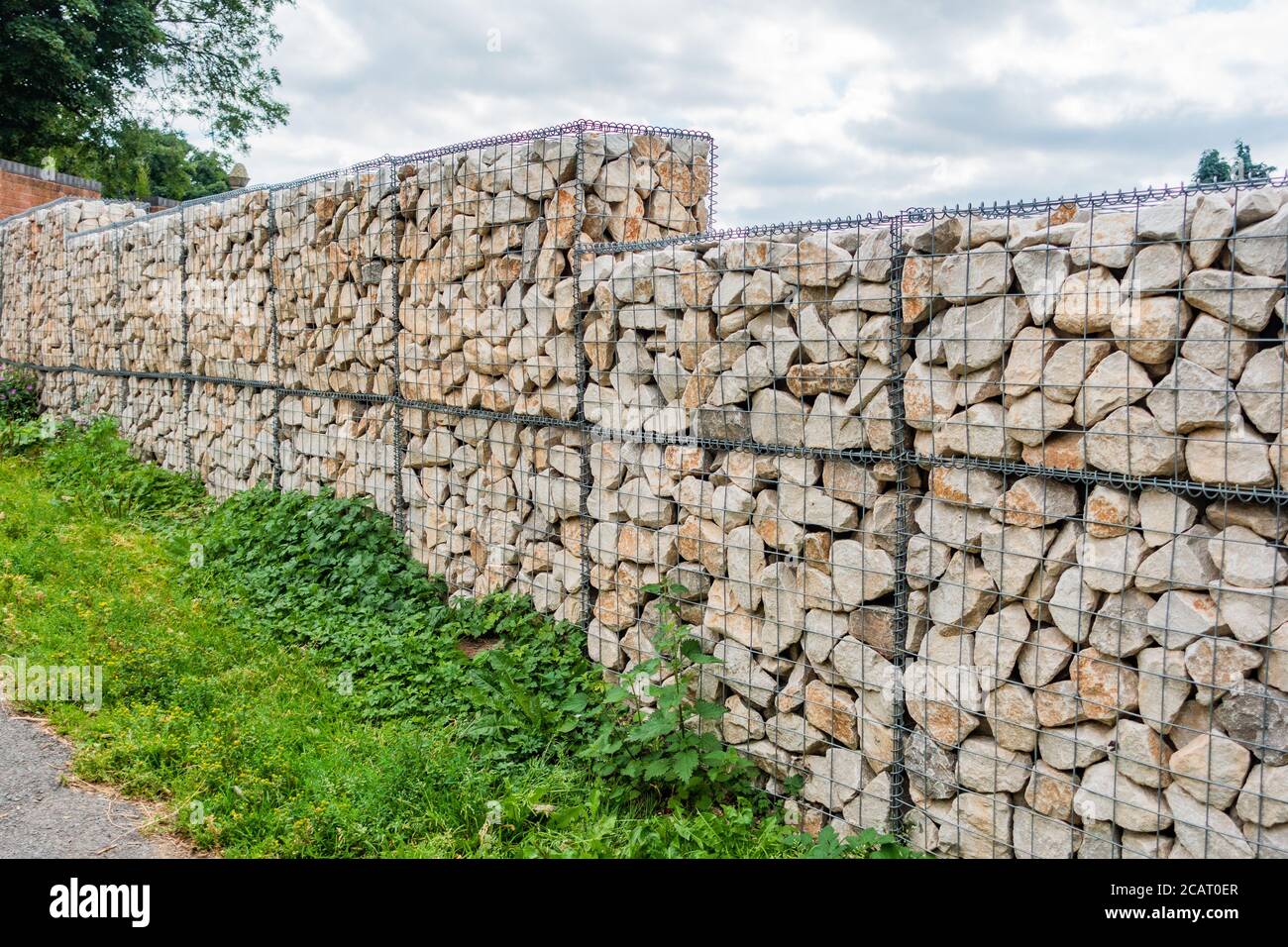 Gabions wall Banque de photographies et d’images à haute résolution - Alamy