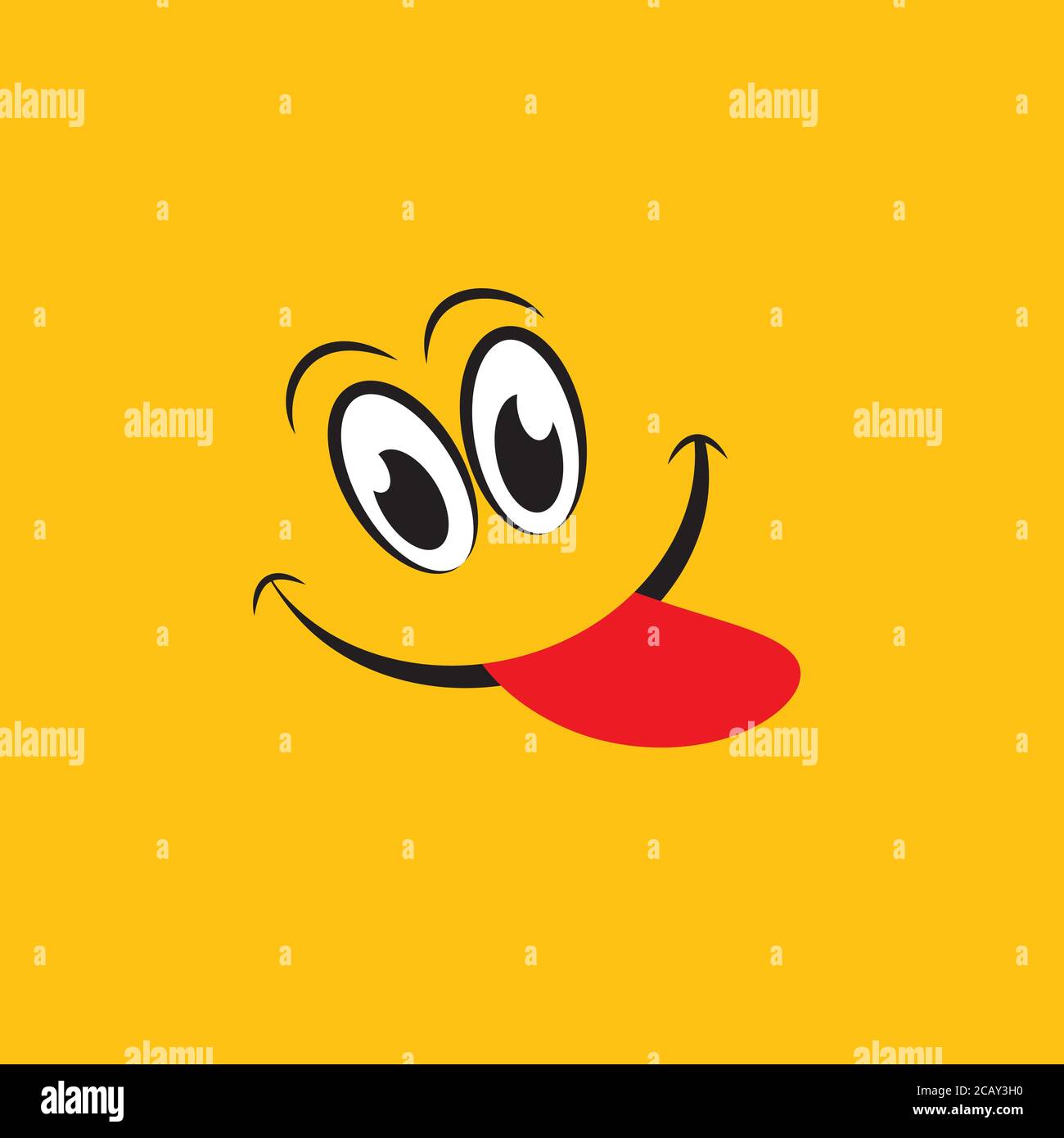 Modèle de dessin d'illustration de vecteur d'icône d'émotion de sourire ...