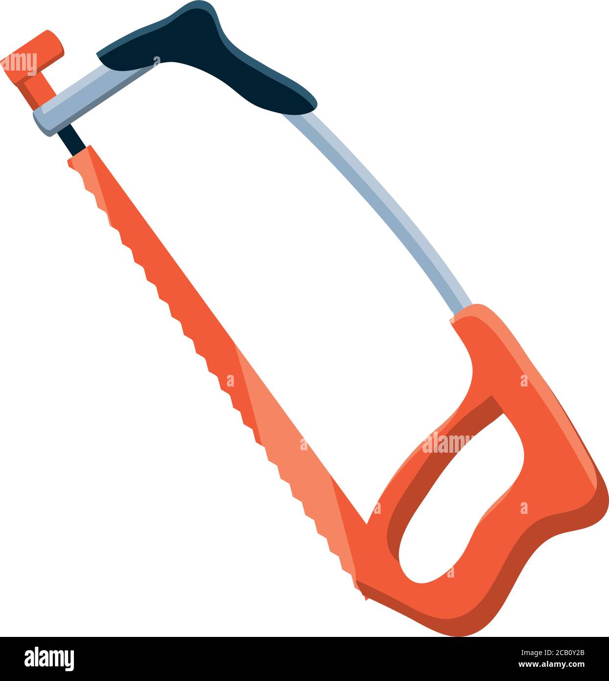 outil scie à métaux sur fond blanc dessin vectoriel Image Vectorielle ...