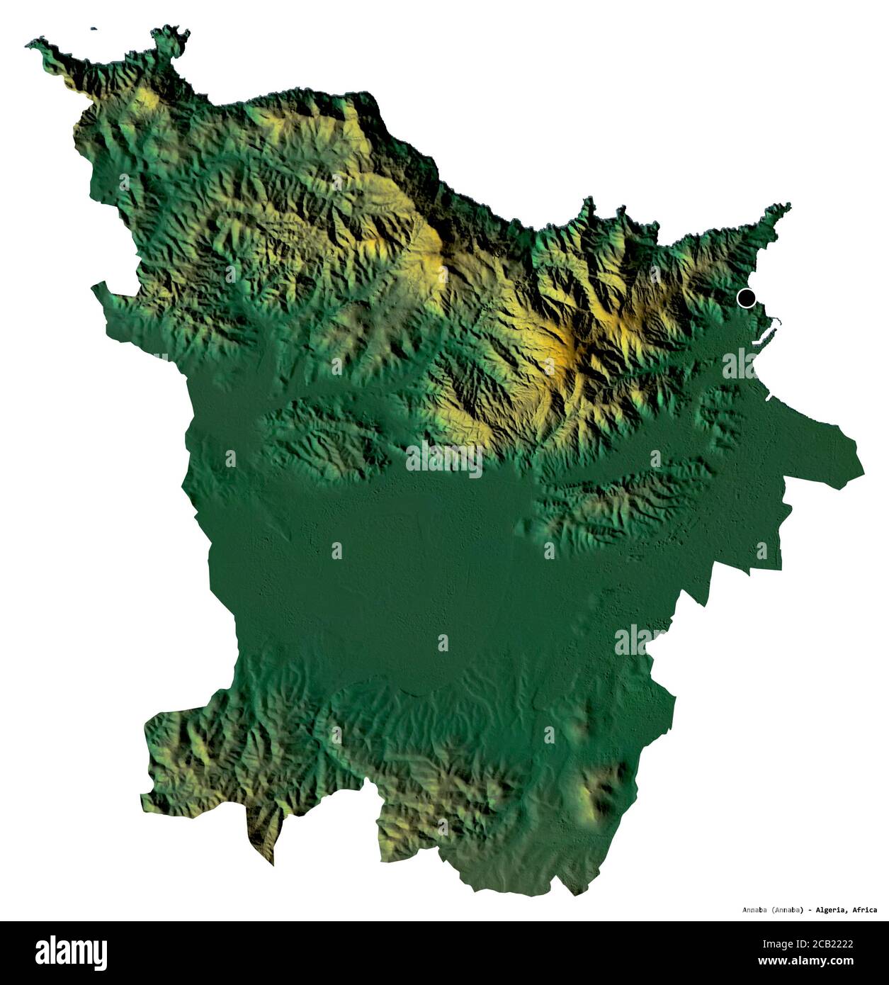 Carte algerie relief Banque de photographies et d’images à haute ...