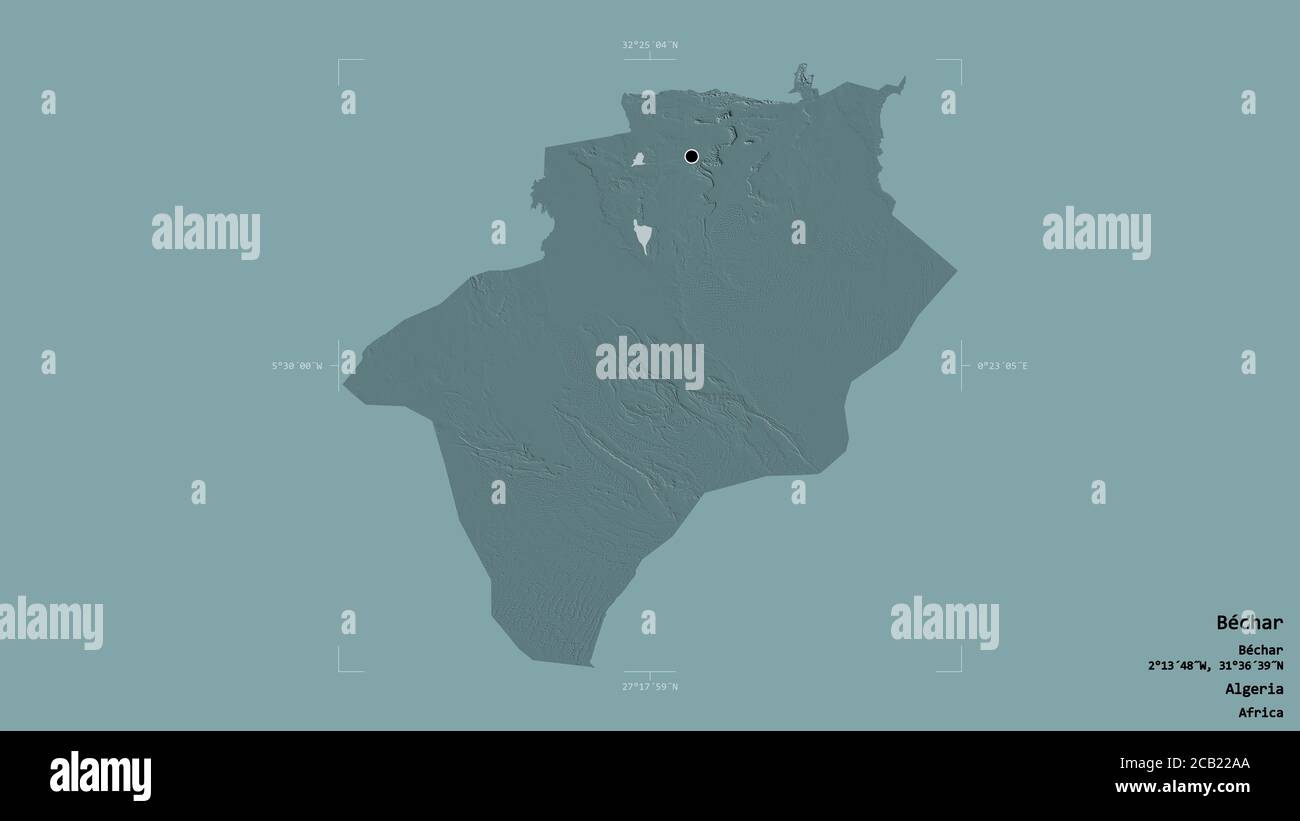 Bechar map Banque de photographies et d’images à haute résolution - Alamy