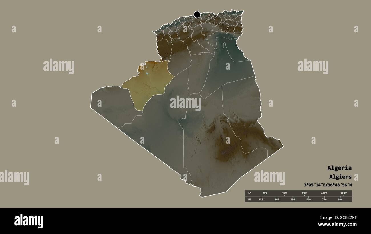 Bechar map Banque de photographies et d’images à haute résolution - Alamy