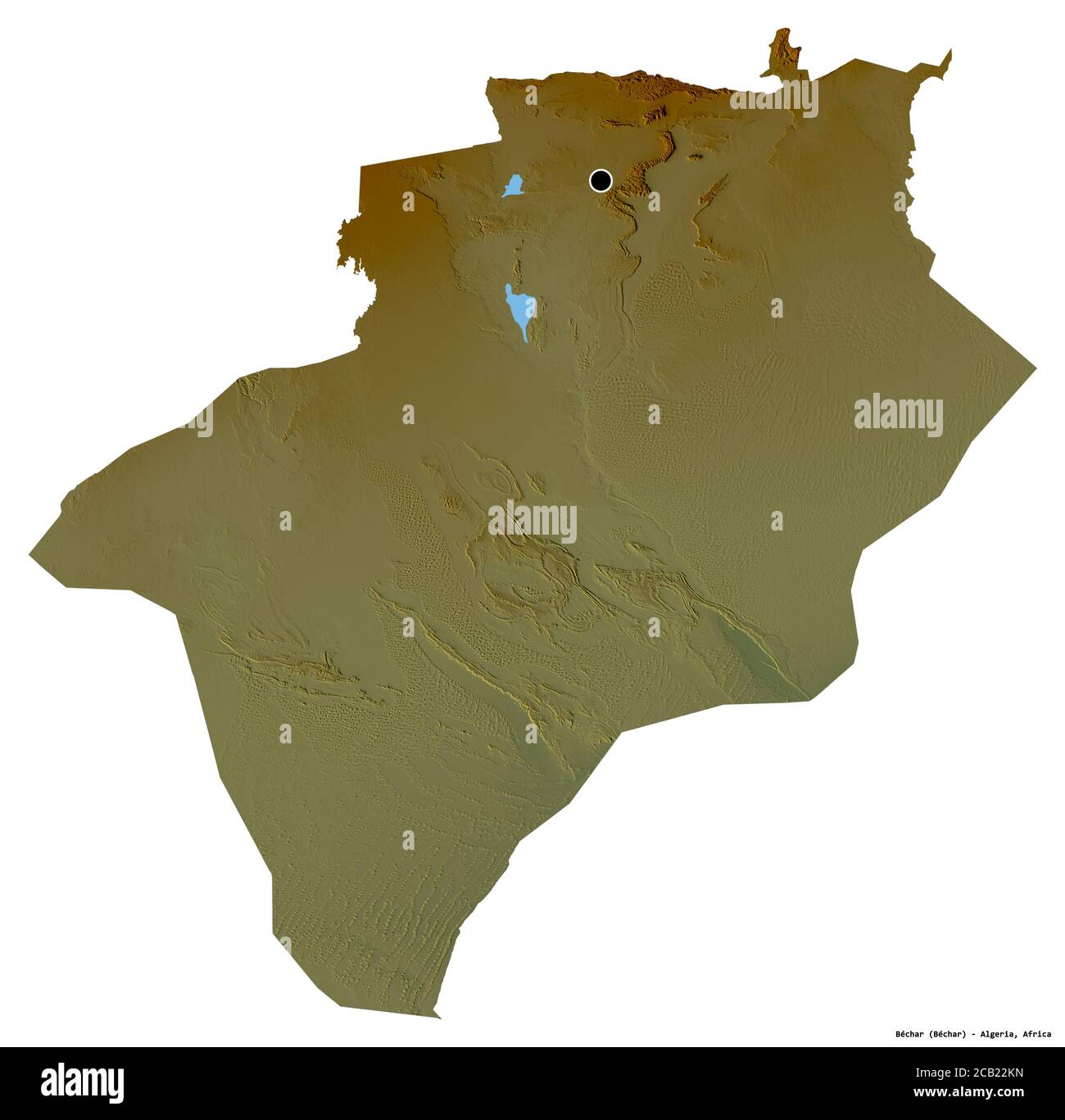 Bechar map Banque d'images détourées - Alamy