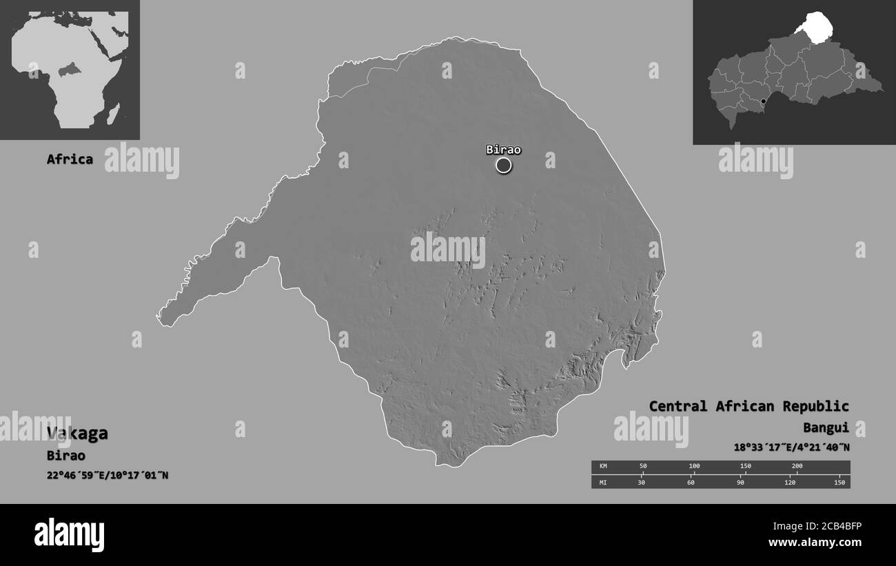 Forme de Vakaga, préfecture de la République centrafricaine, et de sa ...