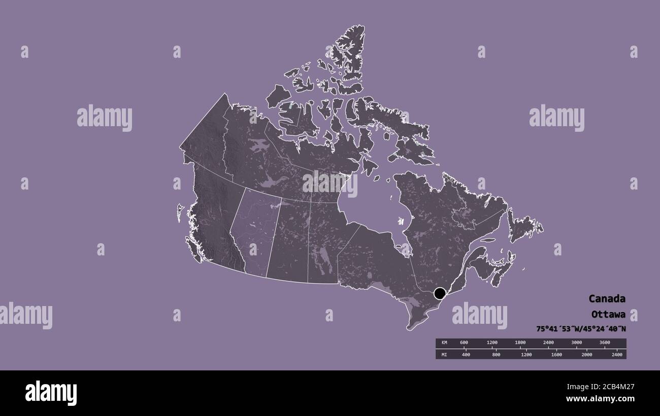 Carte administrative du alberta Banque de photographies et d’images à ...