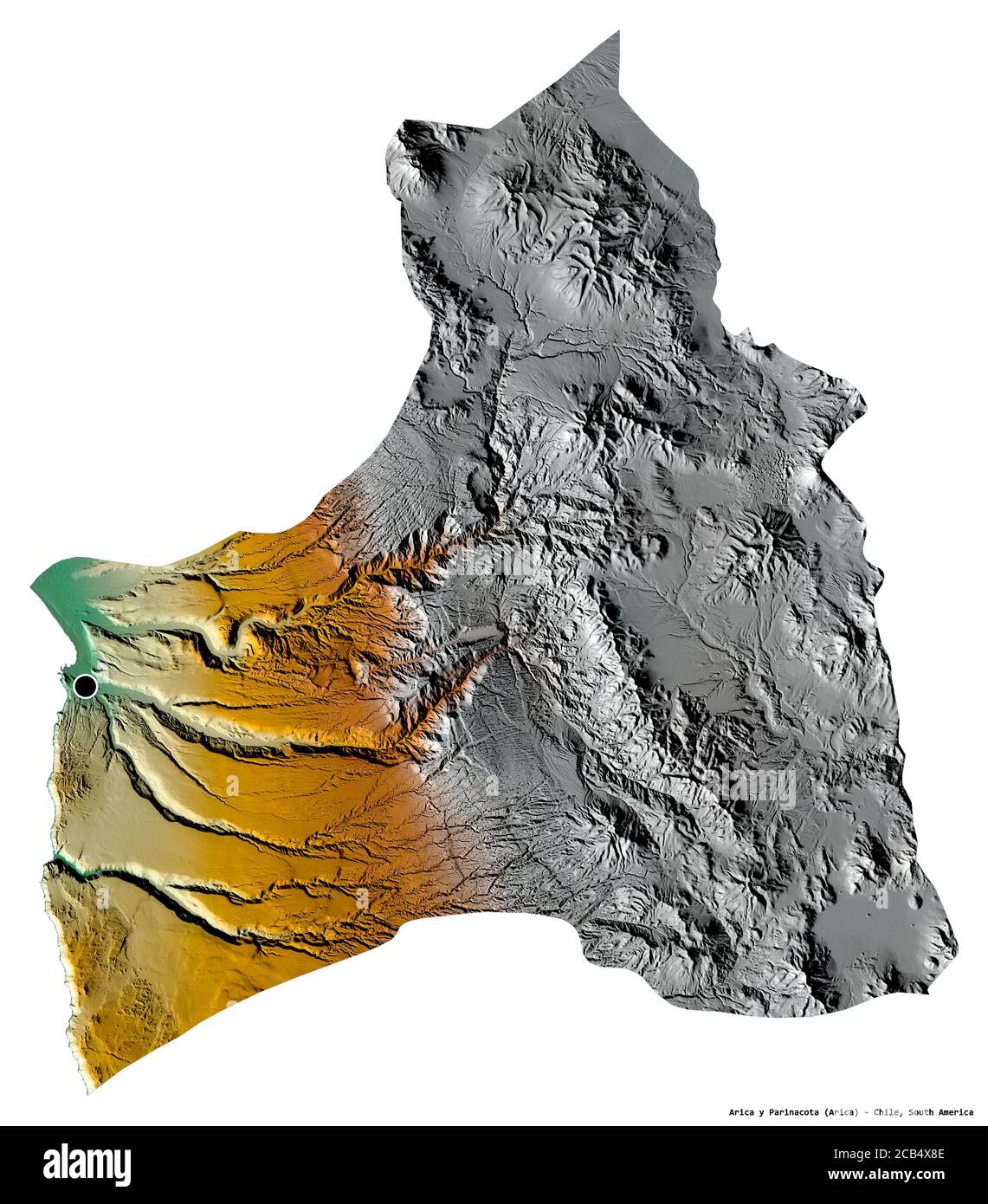 Mapa de relieve de chile Banque de photographies et d’images à haute ...