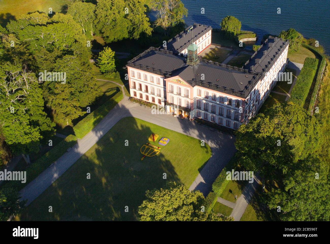 Tullgarn, Suède - 10 août 2020 : vue aérienne du château royal de ...