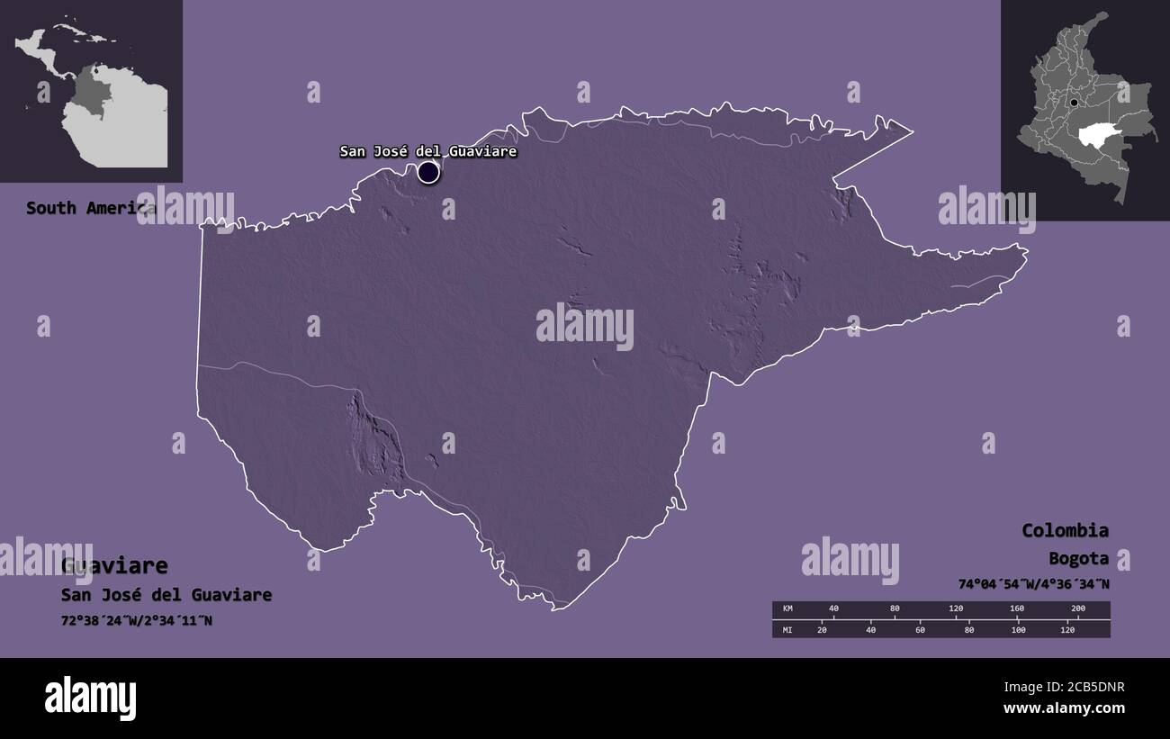 Guaviare mapa de colombia Banque de photographies et d’images à haute ...