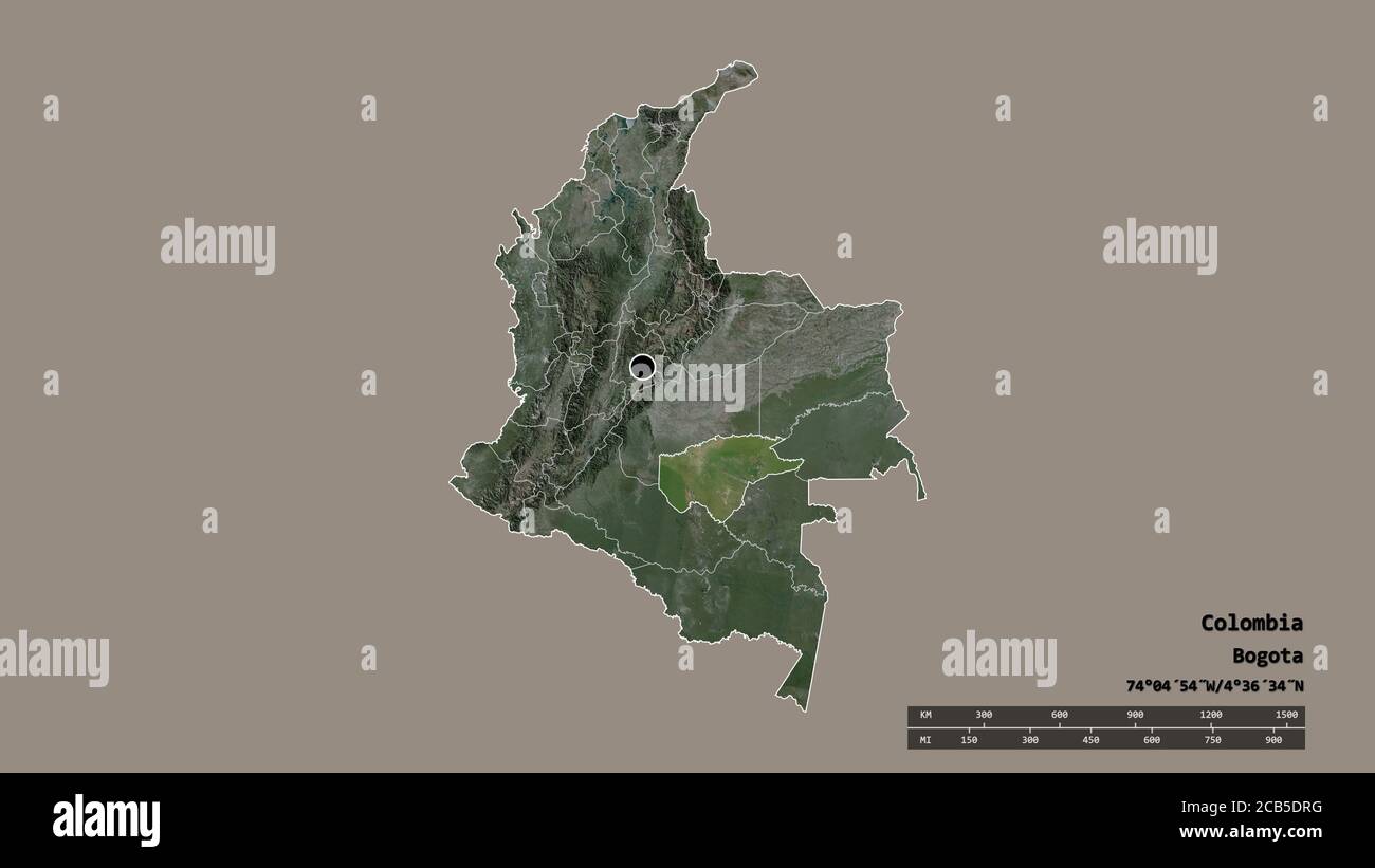 Guaviare mapa de colombia Banque de photographies et d’images à haute ...
