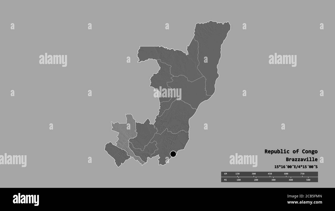 Congo brazzaville map niari Banque de photographies et d’images à haute ...