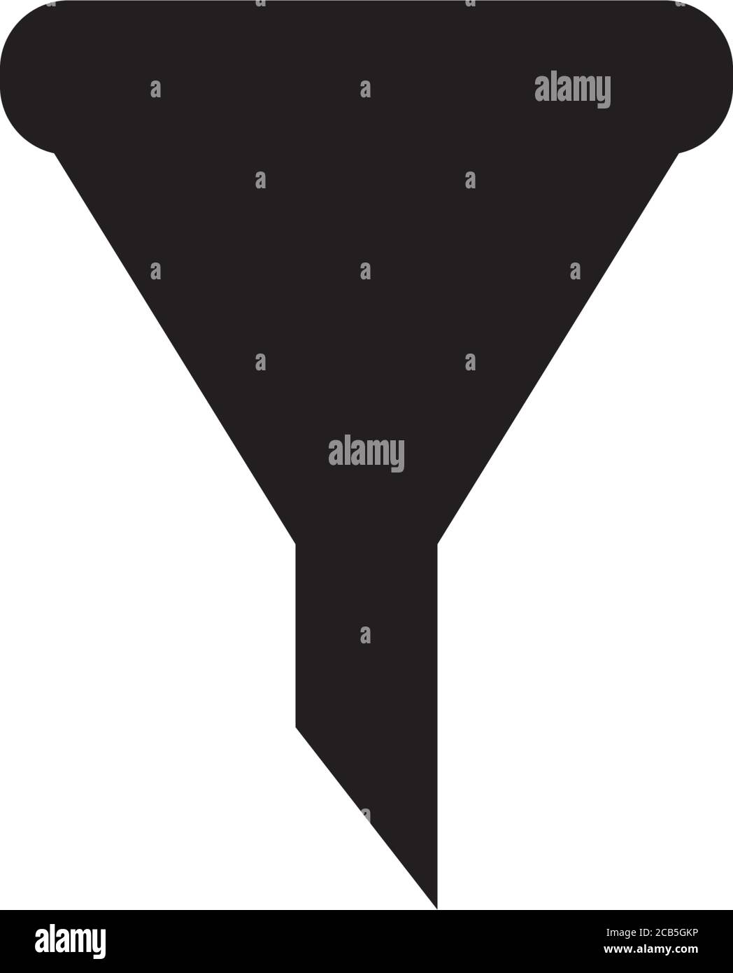 Entonnoir filtrant Banque d'images vectorielles - Alamy