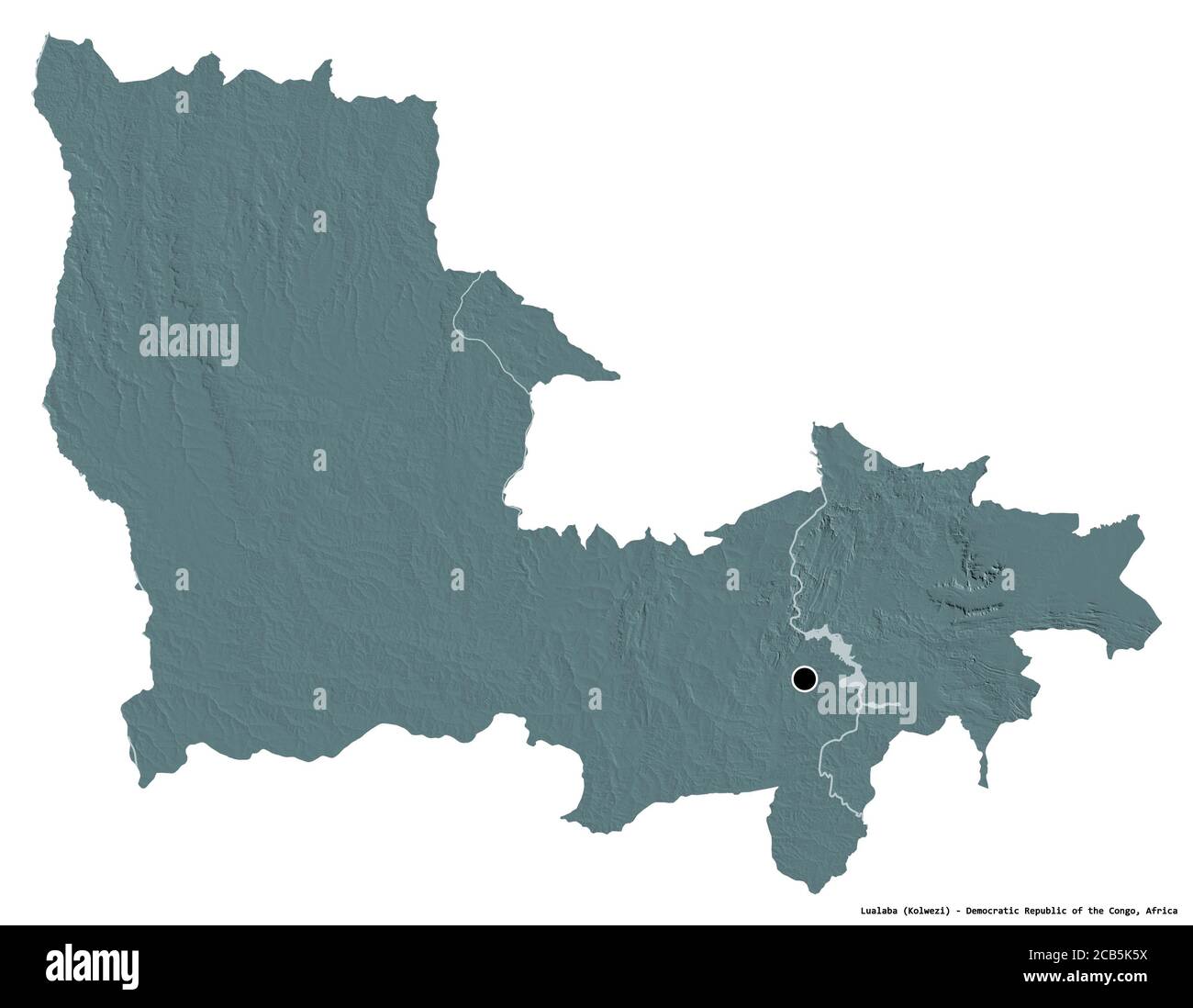 Forme de Lualaba, province de la République démocratique du Congo, avec ...