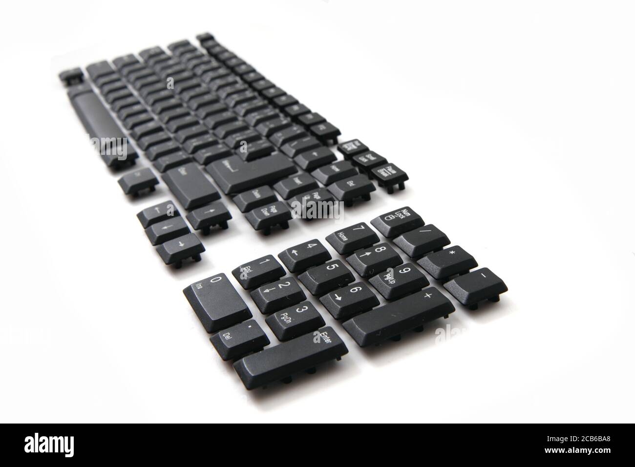clavier à partir de l'alphabet, des signes, des chiffres, des touches ...