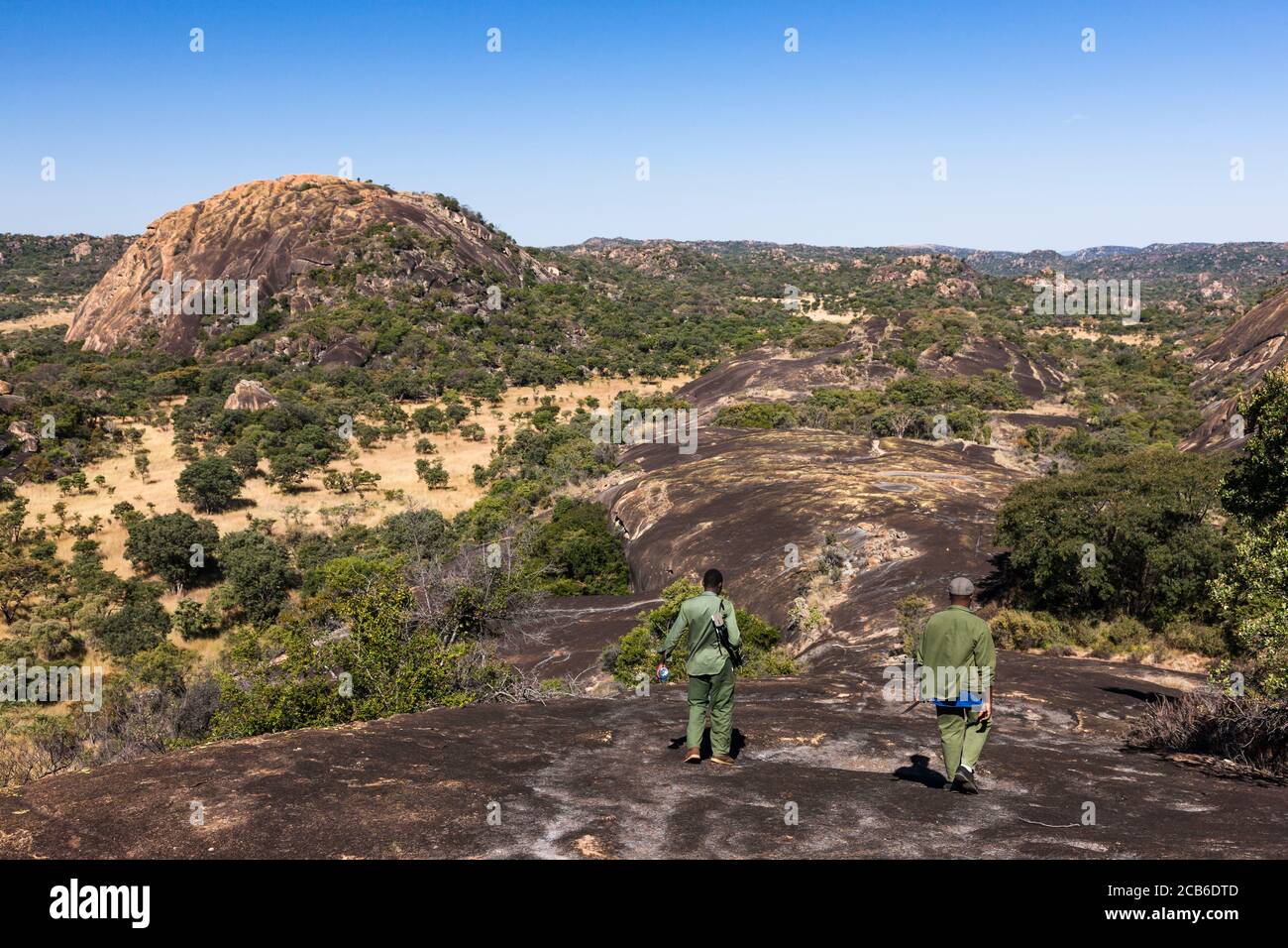 Collines de Matobo, site de peinture rupestre « Inanke cave », art ...