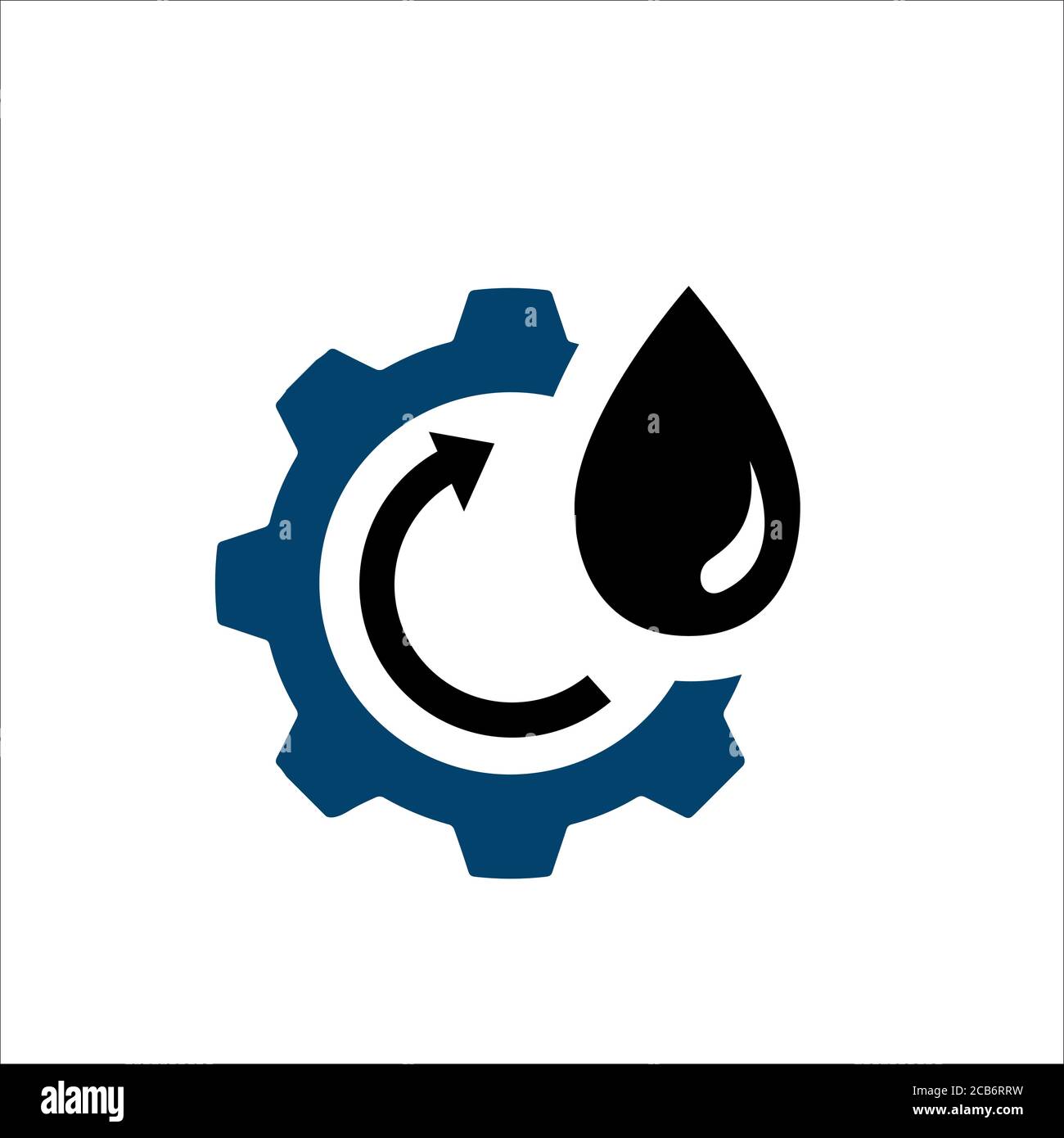 vecteur du logo de l'icône de vidange d'huile. silhouette de l ...