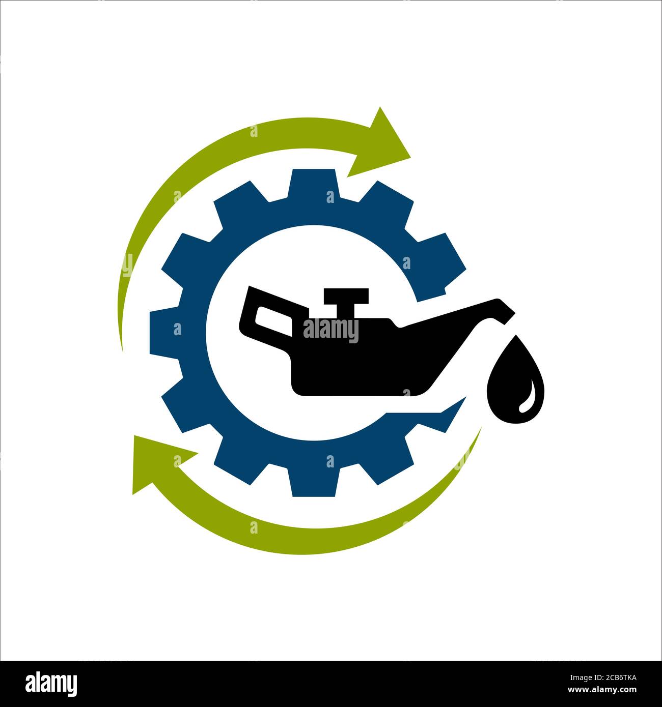 vecteur du logo de l'icône de vidange d'huile. silhouette de l ...