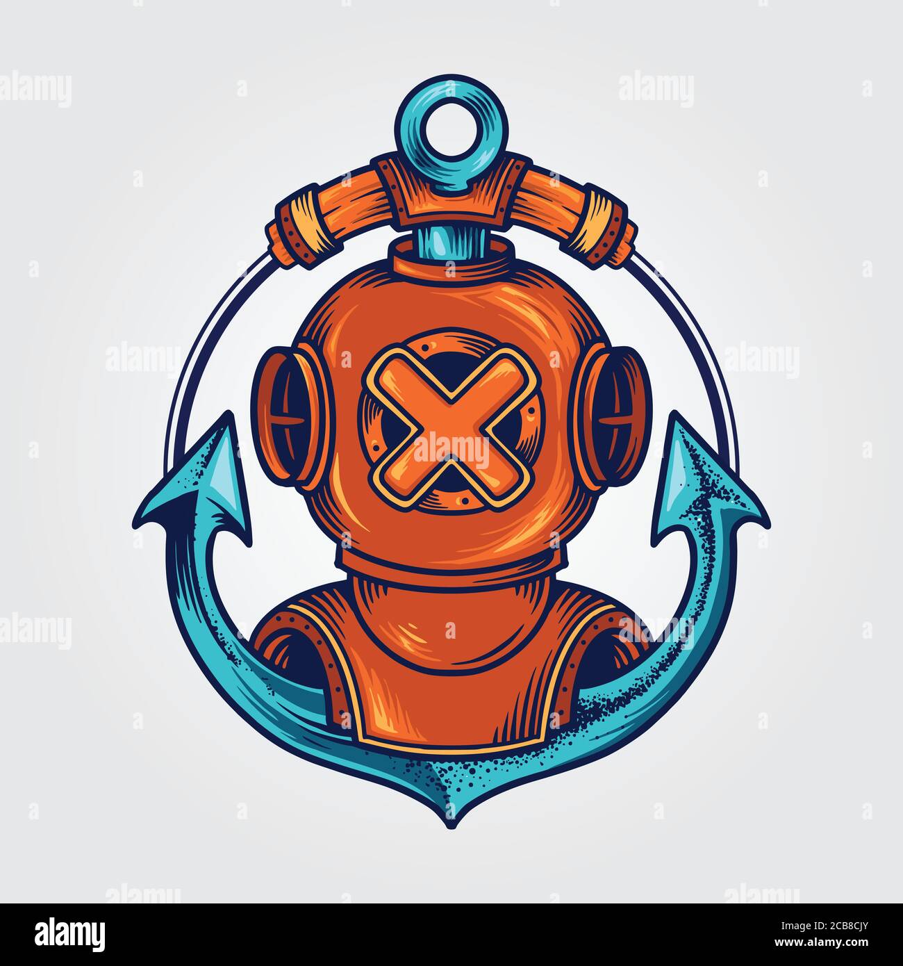 Scaphandrier ancien Banque d'images vectorielles - Alamy