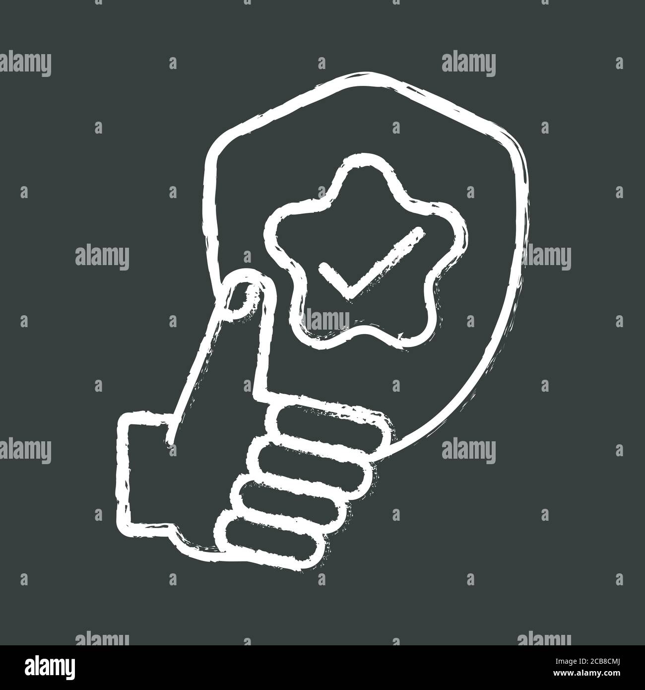 Símbolo de confiabilidad Banque d'images vectorielles - Alamy