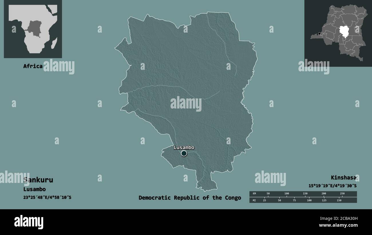 Carte de la province de sankuru Banque de photographies et d’images à ...