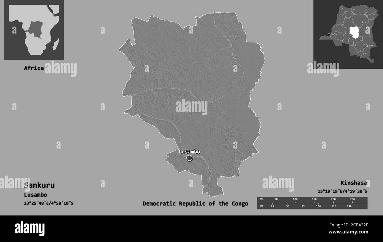 Carte de la province de sankuru Banque de photographies et d’images à ...