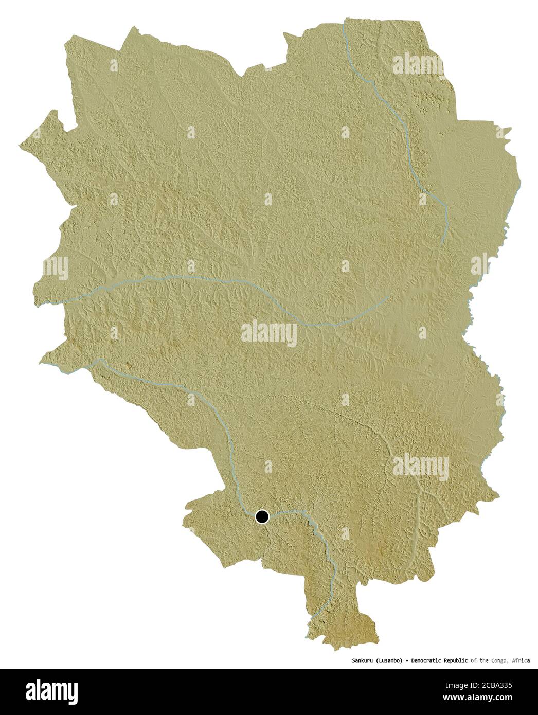 Carte de la province de sankuru Banque d'images détourées - Alamy