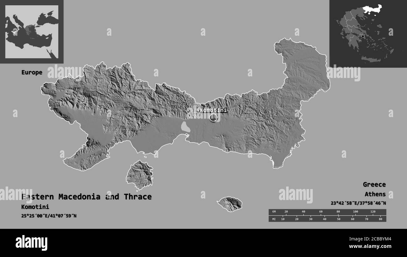 Forme de la Macédoine orientale et de la Thrace, administration ...