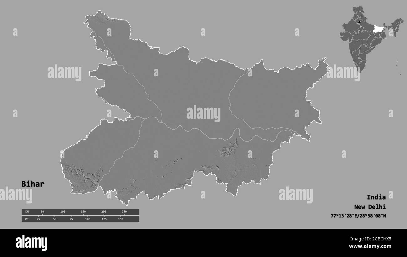 état du bihar inde Banque d'images noir et blanc - Alamy