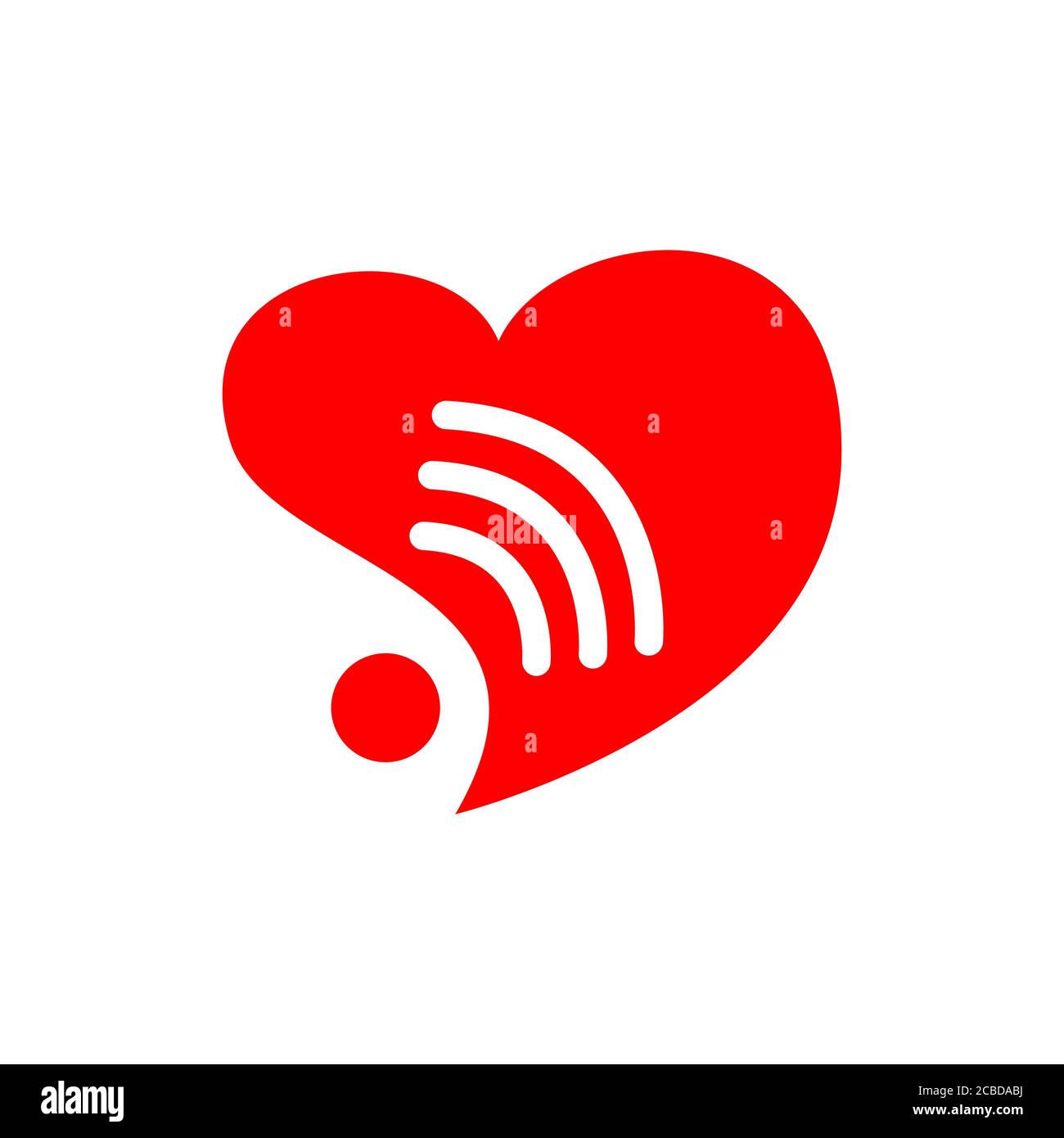 logo wi-fi Love Vector. Illustration du concept de symbole de logo en ...