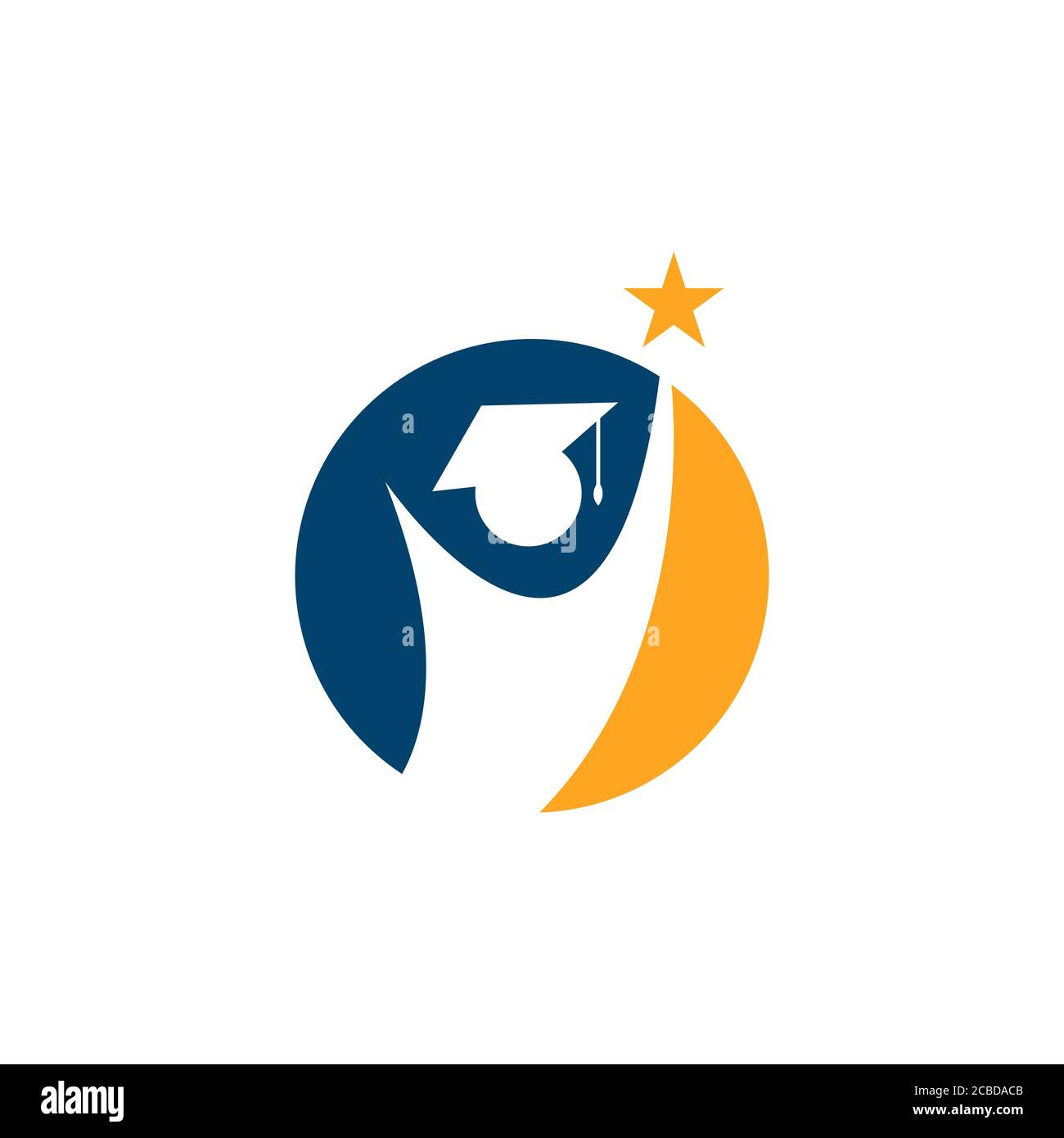 Réussite étudiant logo vecteur. Signe de graduation logo symbole ...