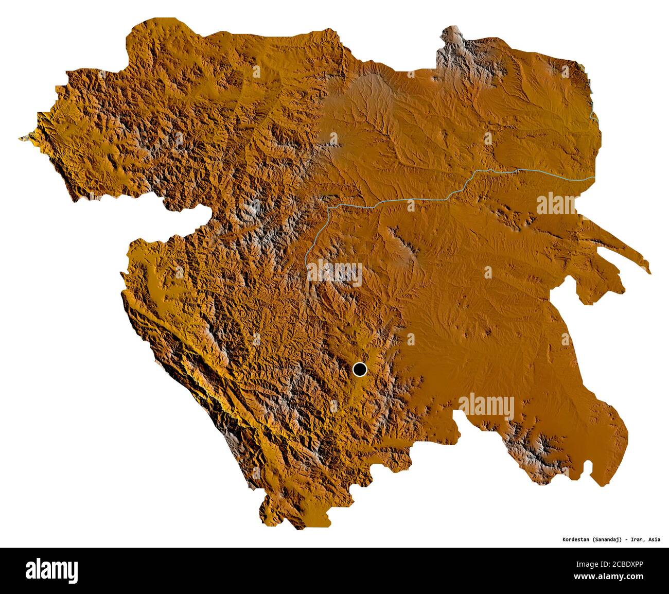 Kurdistan map topographic Banque de photographies et d’images à haute ...