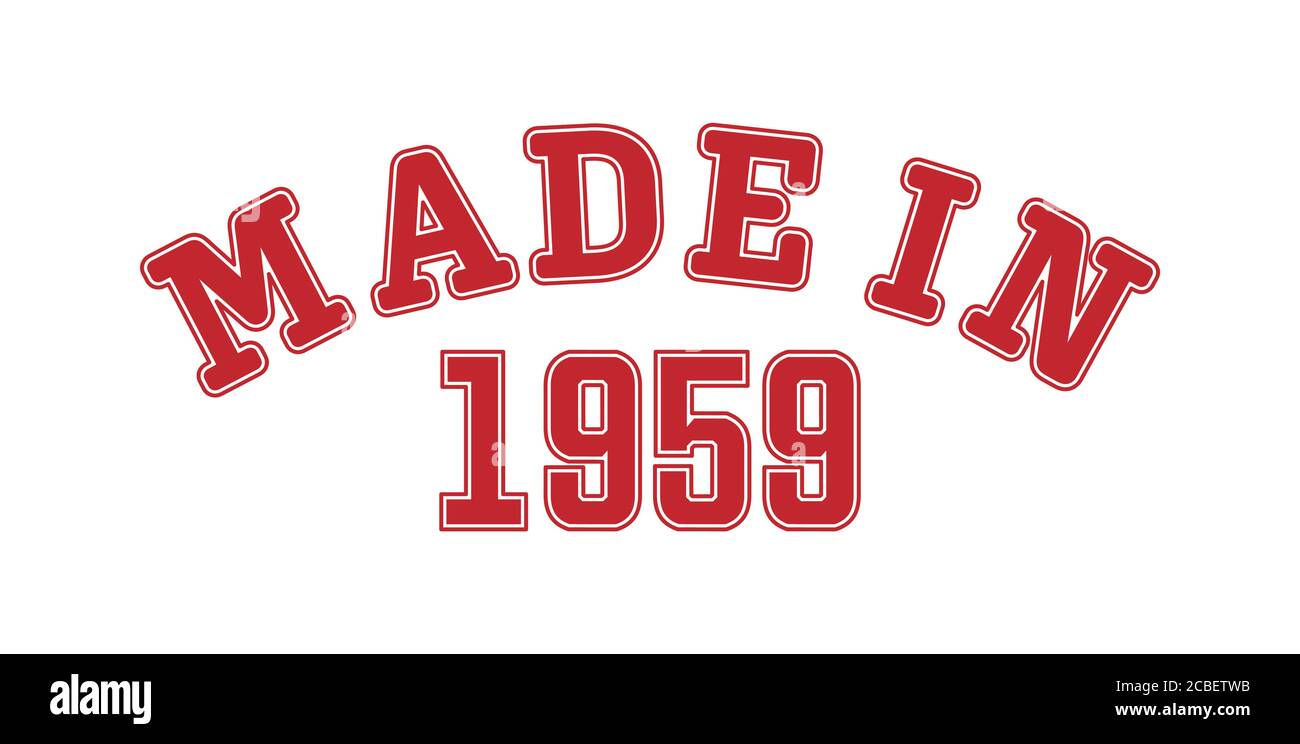 L'année 1959 Banque d'images vectorielles - Alamy