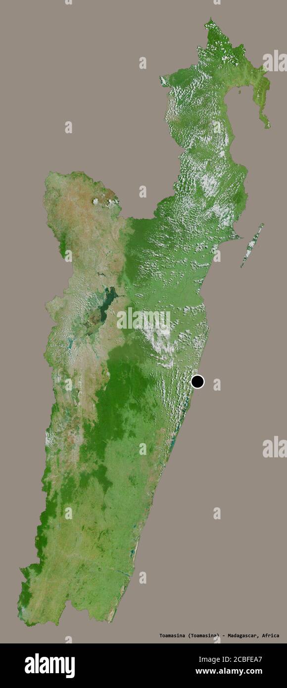 Forme de Toamasina, province autonome de Madagascar, avec sa capitale ...