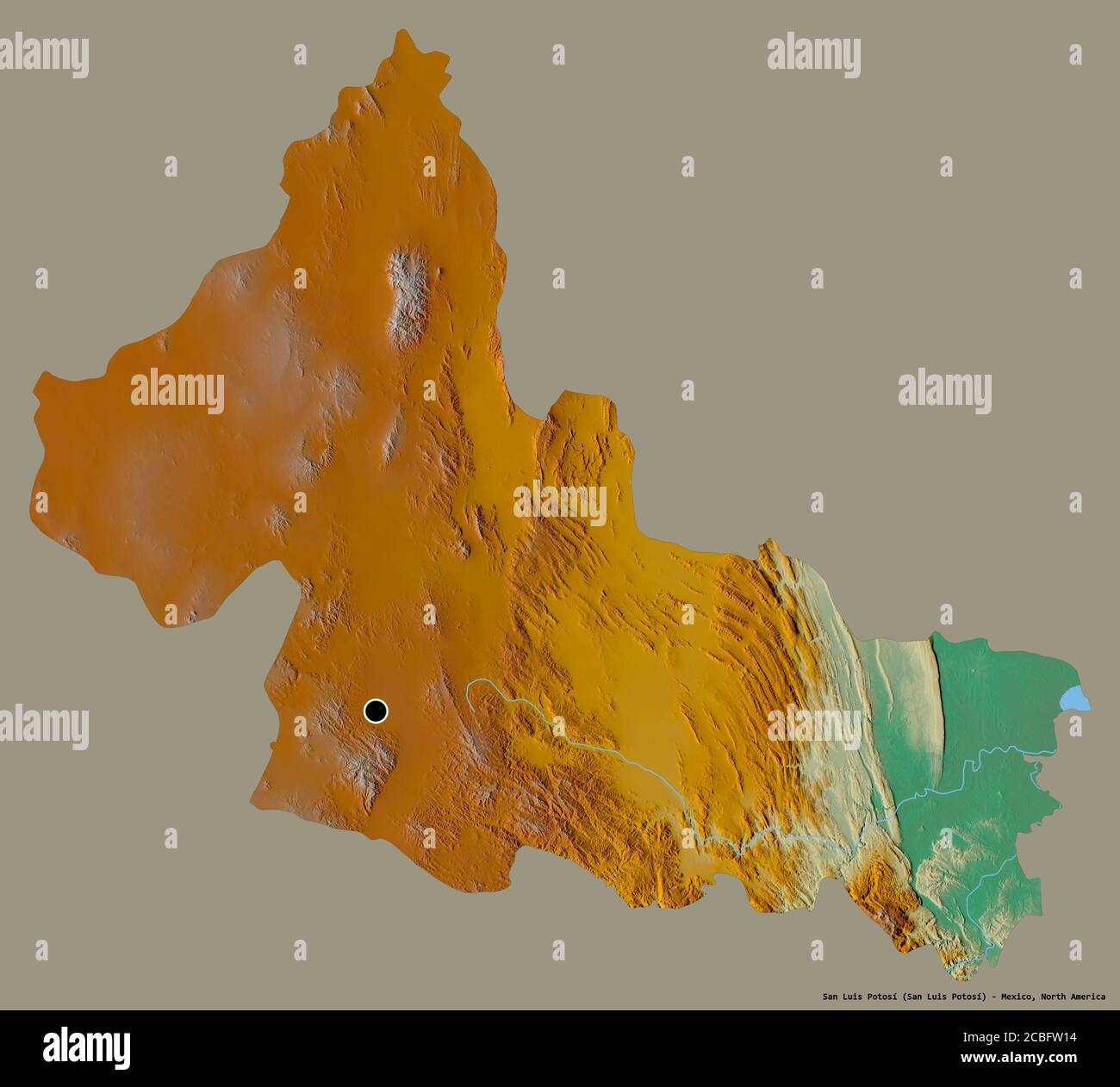 Potosi mexique sur une carte Banque de photographies et d’images à ...
