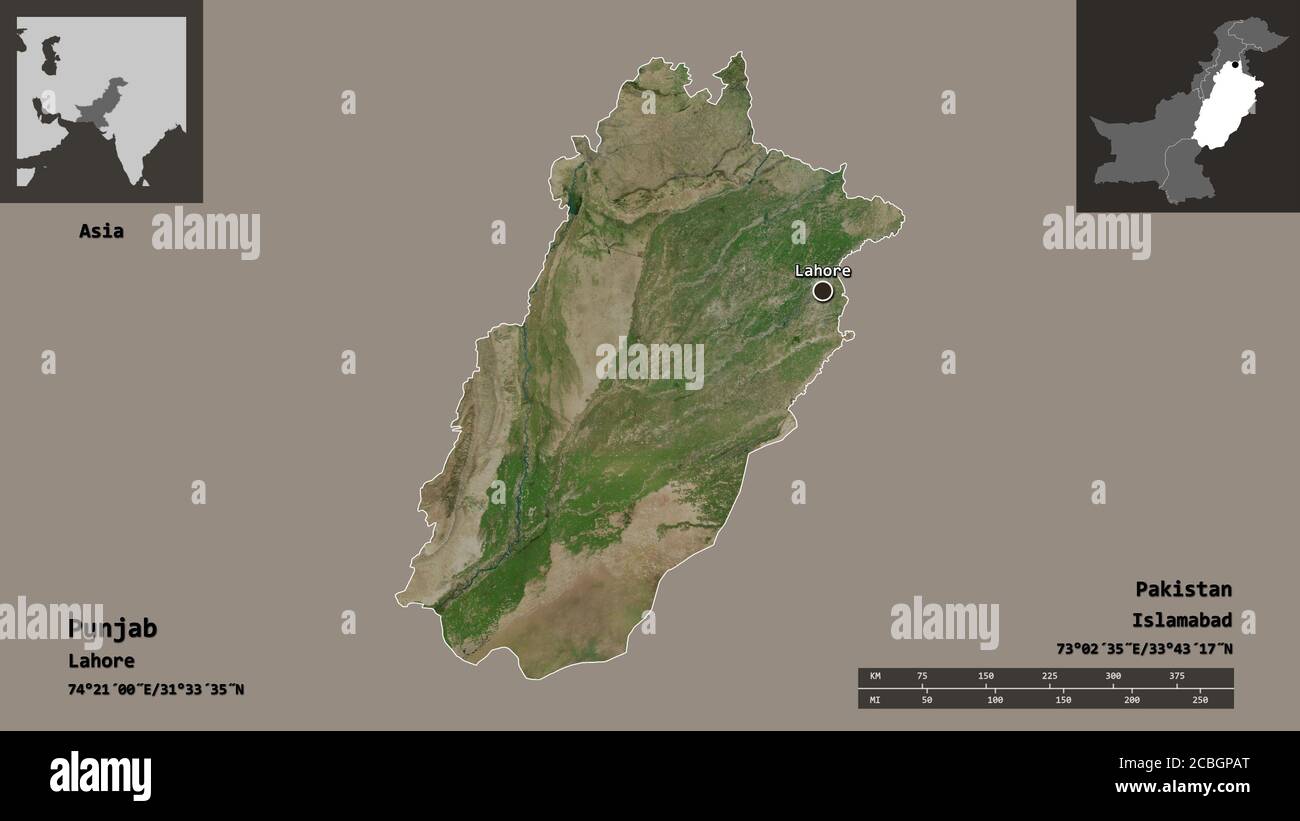 Pakistan map satellite Banque de photographies et d’images à haute ...