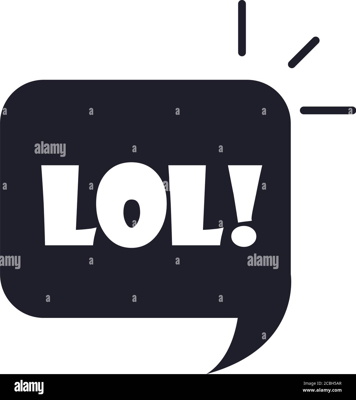 des bulles d'argot lol texte sur fond blanc, illustration vectorielle ...