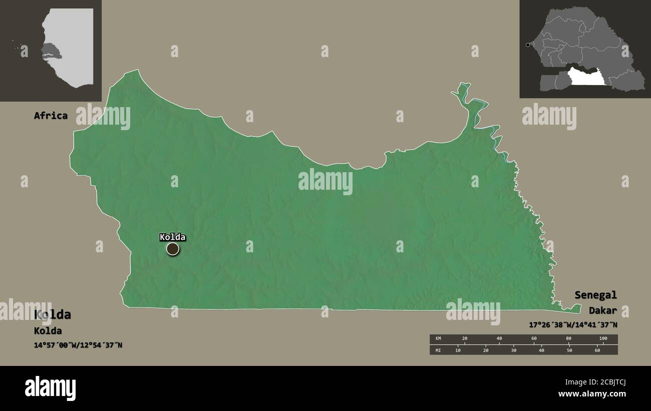 Carte de la région de dakar Banque de photographies et d’images à haute ...
