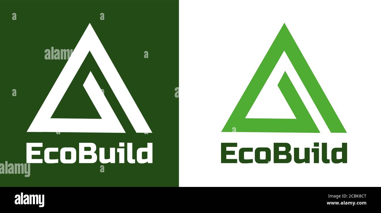 Logo et symboles de la maison. Logo vecteur immobilier écologique ...