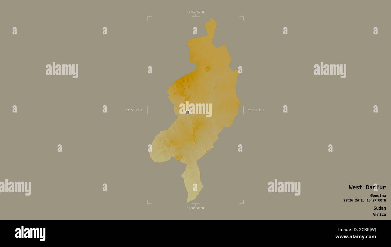 Geneina relief map Banque de photographies et d’images à haute ...