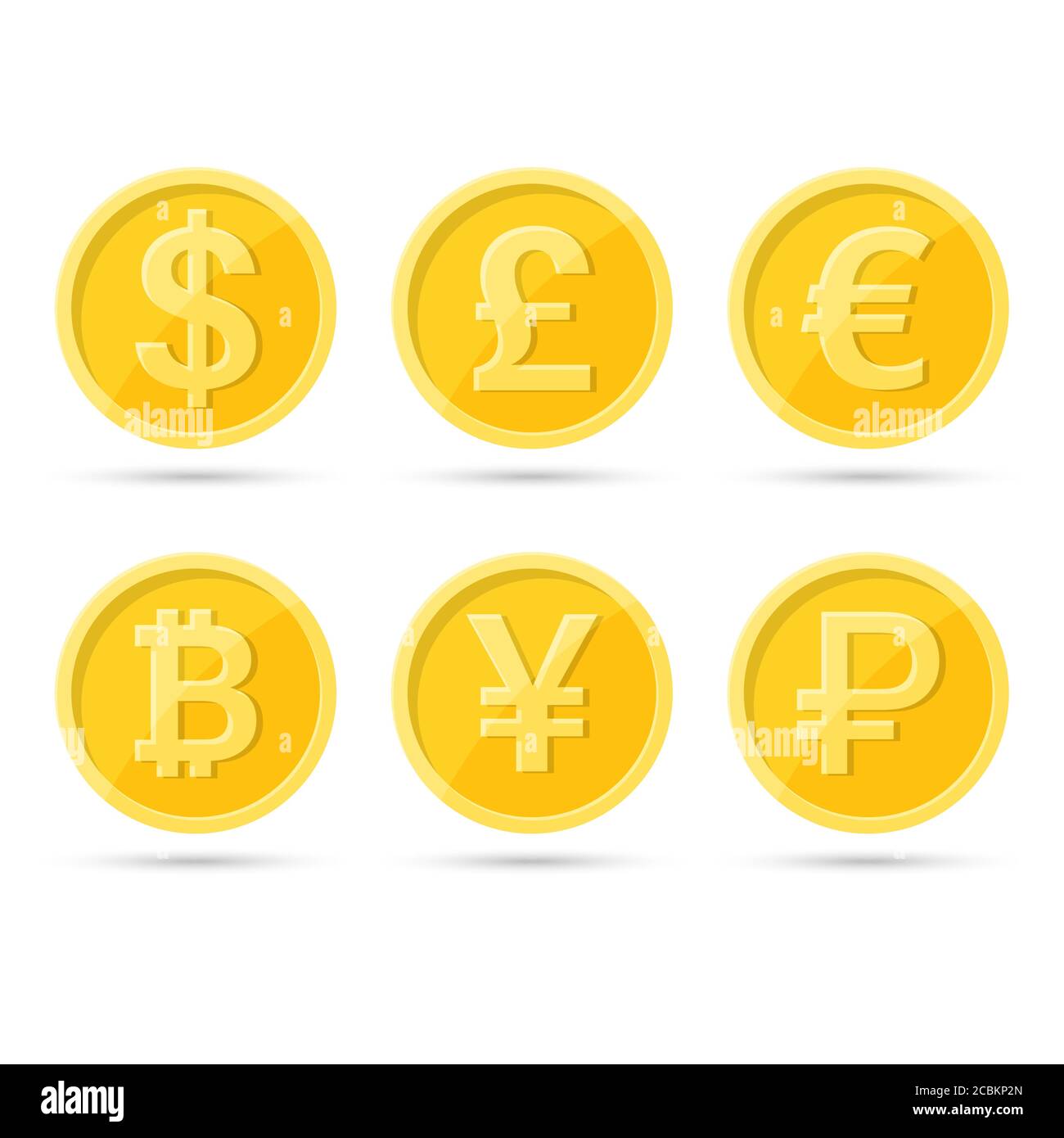Au symbole et billets de banque Banque d'images vectorielles - Alamy